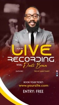 Live recording Template | PosterMyWall