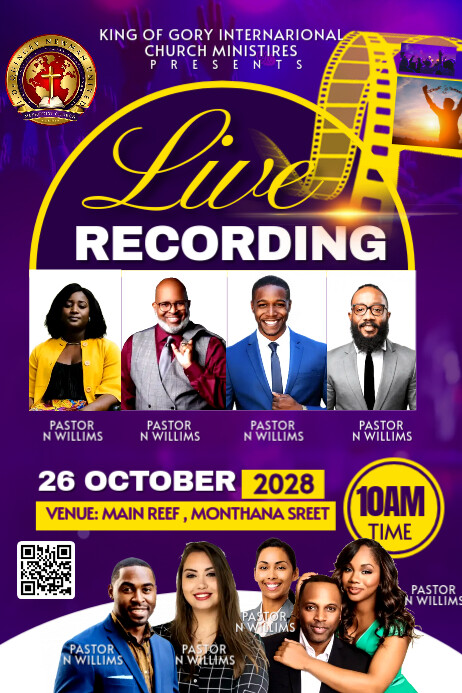 Copy of Live recording | PosterMyWall