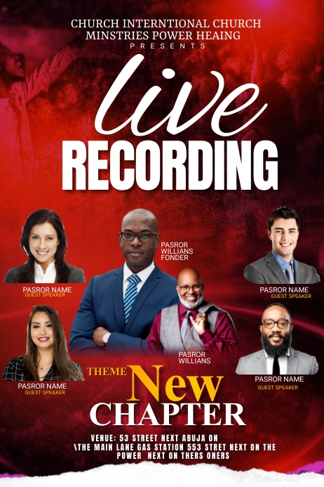 Plantilla de live recording | PosterMyWall