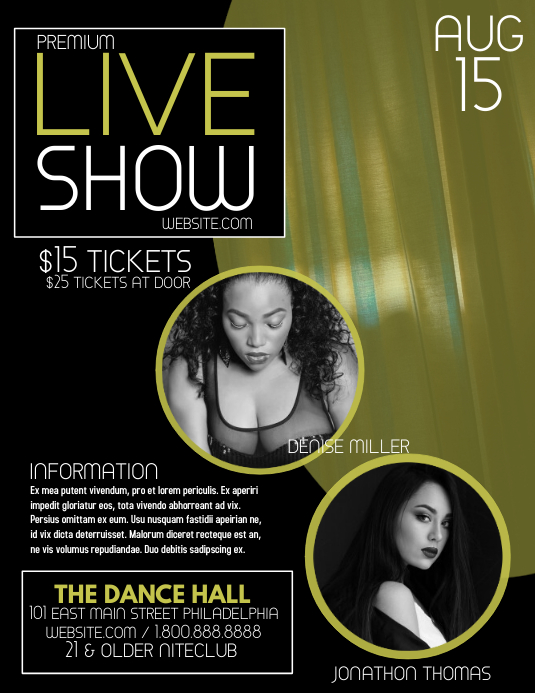 Copy of live show | PosterMyWall