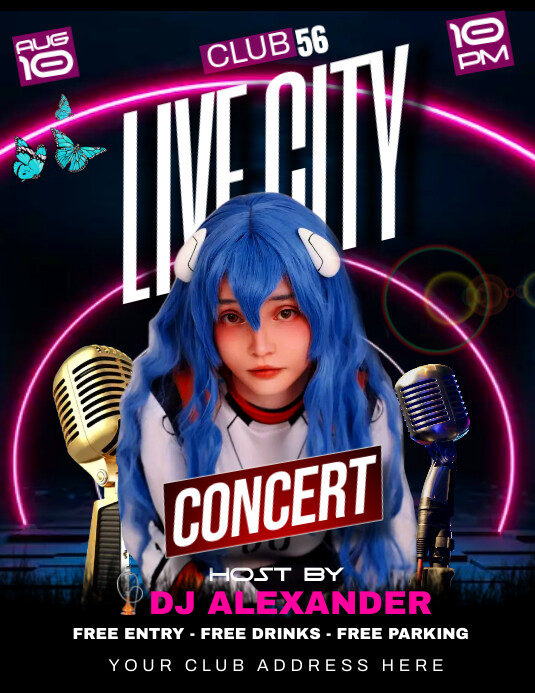live show music night party flyer Template | PosterMyWall