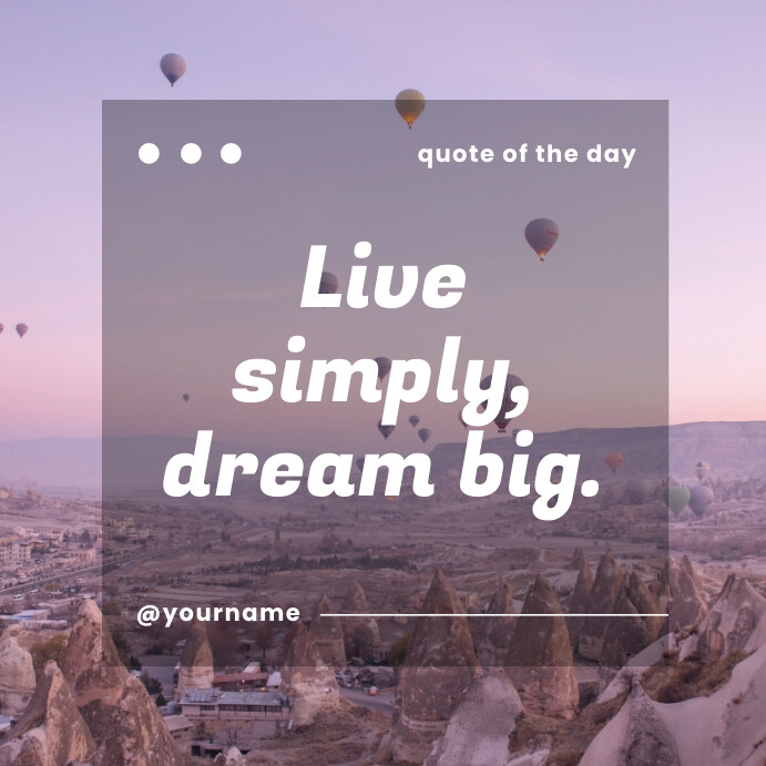 Live Simply Life Quote Instagram Post Templat | PosterMyWall
