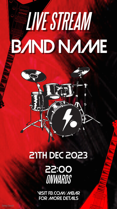 Live Stream Band Template | PosterMyWall