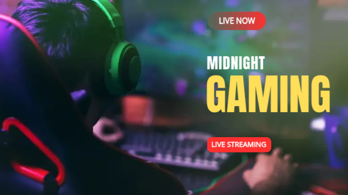 Live Stream Gaming Thumbnail Template | PosterMyWall