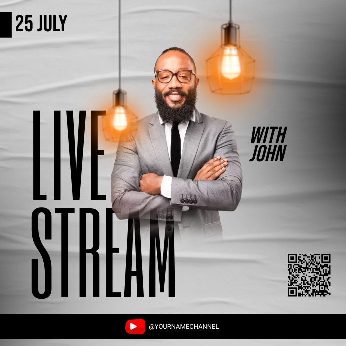 Live stream Instagram template | PosterMyWall