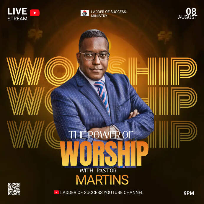 Copy of live streaming church | PosterMyWall