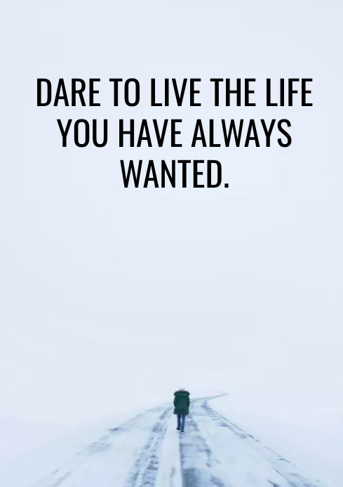 LIVE THE LIFE QUOTE TEMPLATE | PosterMyWall