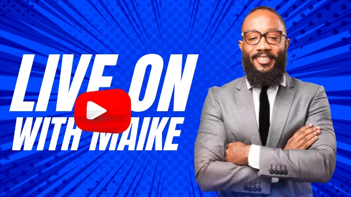 Copy of Live thumbnail template | PosterMyWall