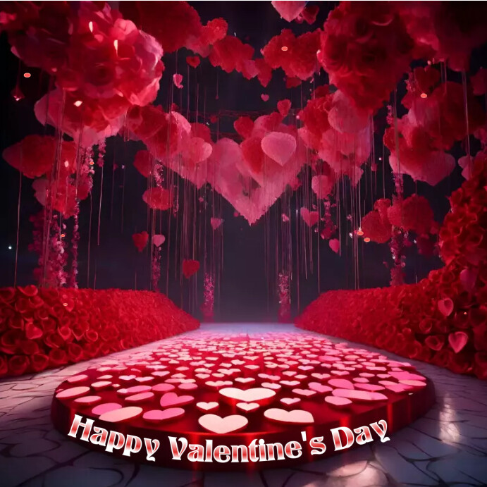 Live Valentine's Day Stage Template | PosterMyWall