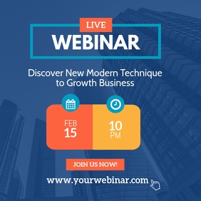 Webinar Business Marketing Instagram Post Template | PosterMyWall