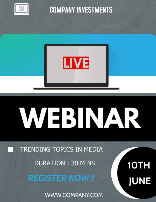 live webinar Template | PosterMyWall