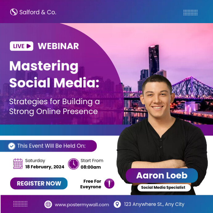 live webinar template | PosterMyWall