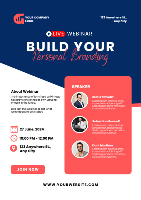 live webinar template | PosterMyWall