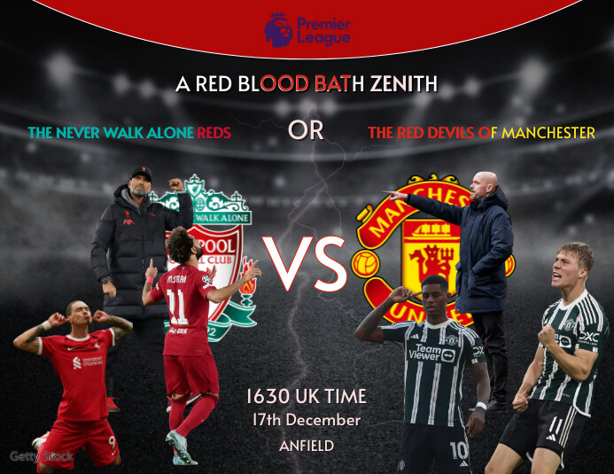 Liverpool vs Manchester united Template | PosterMyWall
