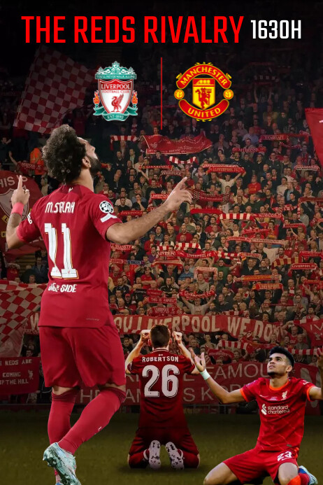 Liverpool vs Manchester united Template | PosterMyWall