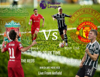 Liverpool vs Manchester united Template | PosterMyWall