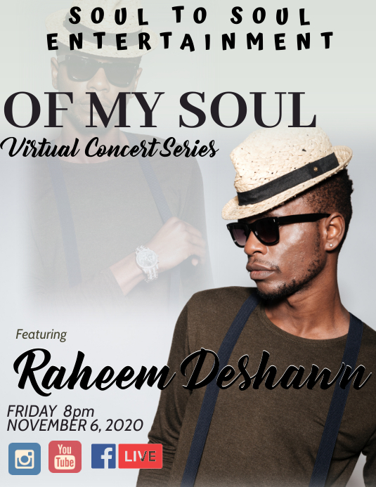 Livestream virtual concert series Template | PosterMyWall