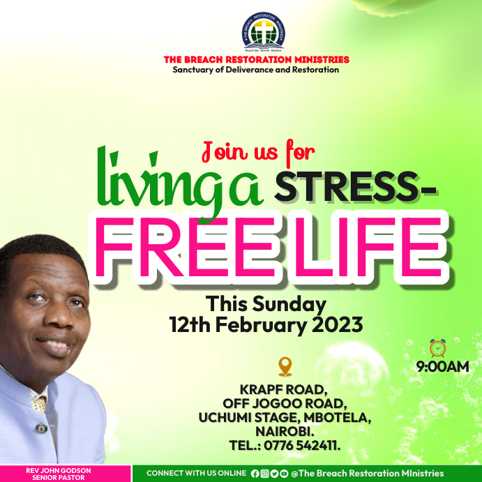 living a stress-free life sunday Template | PosterMyWall