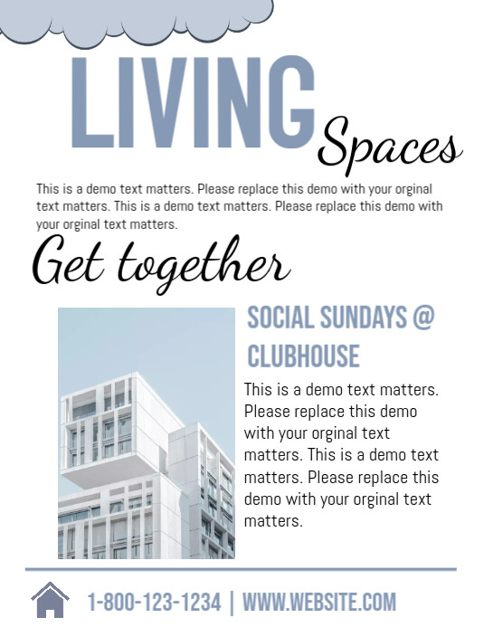 Copy of Living Spaces | PosterMyWall