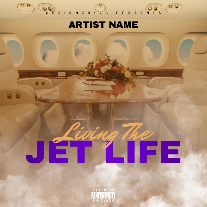 Copy of Living The Jet Life - private jet-Album art | PosterMyWall