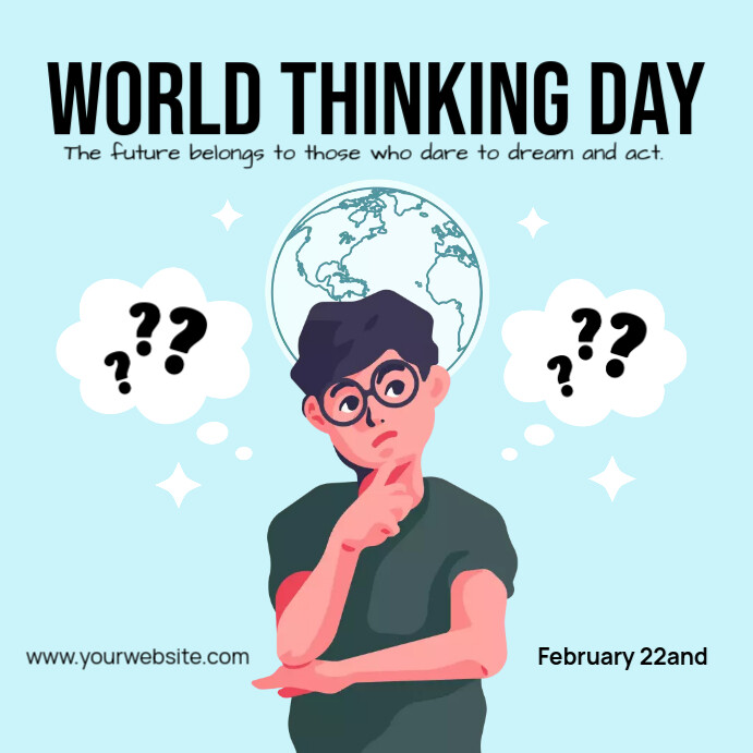 Copy of llustrative World Thinking Day Instagram Post | PosterMyWall