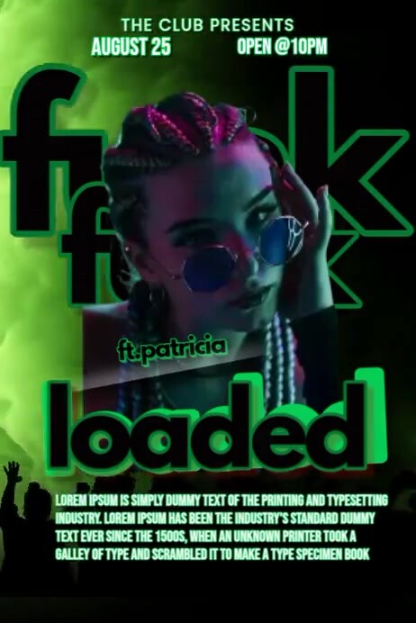 Loaded Party Video Template | PosterMyWall