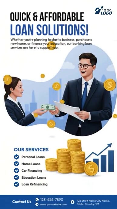 Copy of loan service template | PosterMyWall