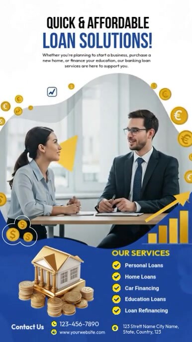 loan service template templaat | PosterMyWall