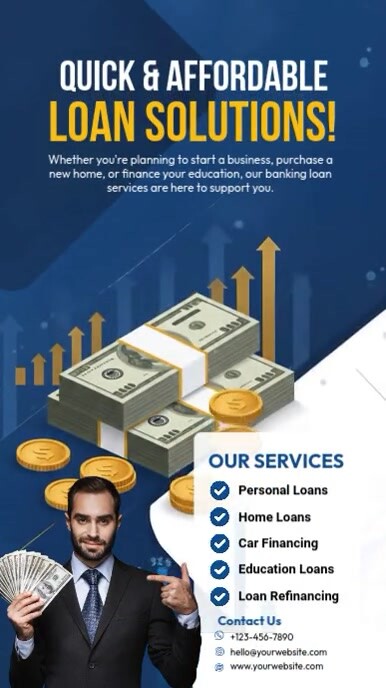 Copy of loan service template | PosterMyWall