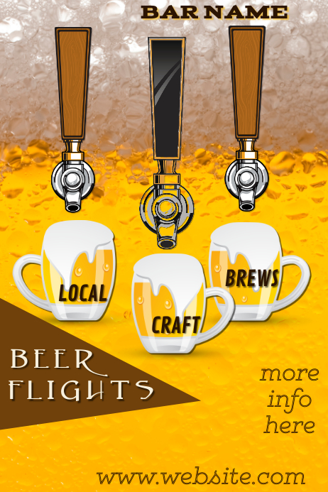Local Craft Brews Poster Template | PosterMyWall