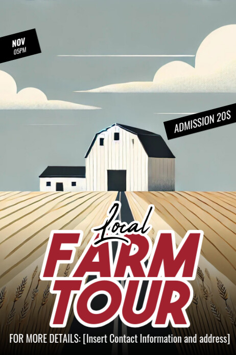 Copy of Local Farm Tour Poster Template | PosterMyWall