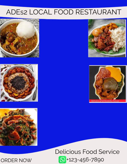 Local food restaurant Template | PosterMyWall