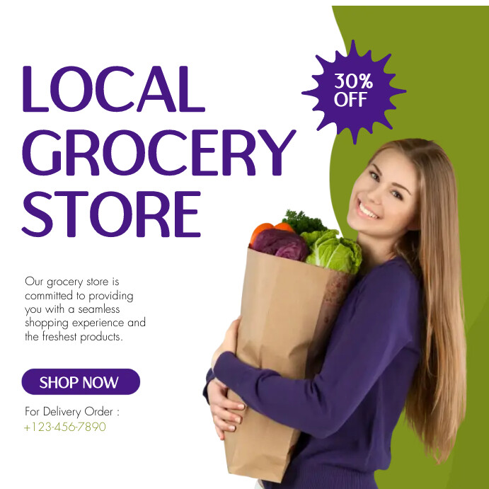 Copy of LOCAL GROCERY STORE | PosterMyWall