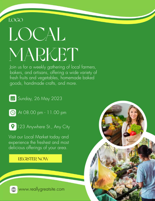 local market flyers Template | PosterMyWall