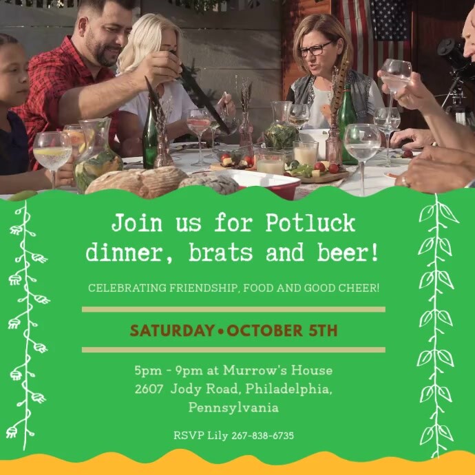 Copy of Local St Patrick's Day Pub Potluck Party Invi | PosterMyWall