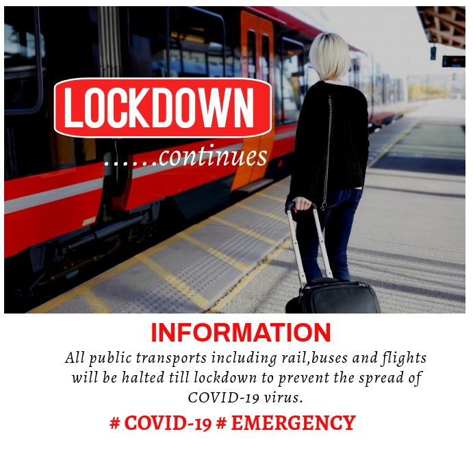 Lockdown Flyer for instagram Template | PosterMyWall