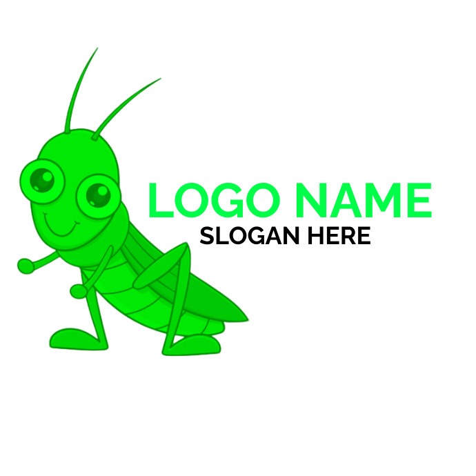 locusts logo, cannabis logo, insect logo Template | PosterMyWall