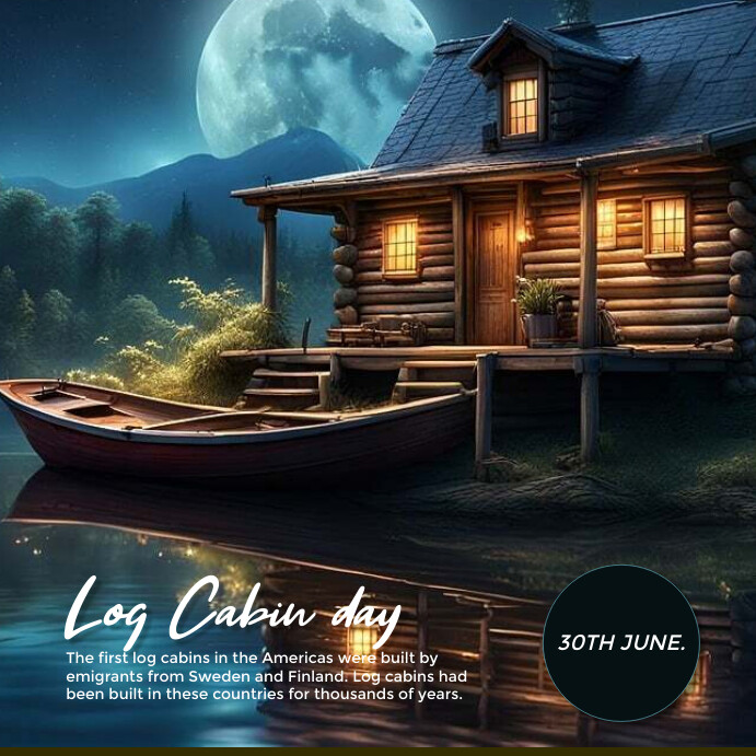 Copy of LOG CABIN DAY POSTER (2) | PosterMyWall