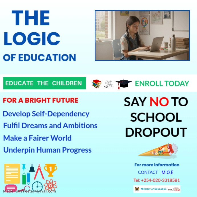 LOGIC OF EDUCATION Template | PosterMyWall