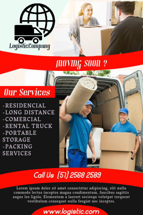 logistic Template | PosterMyWall