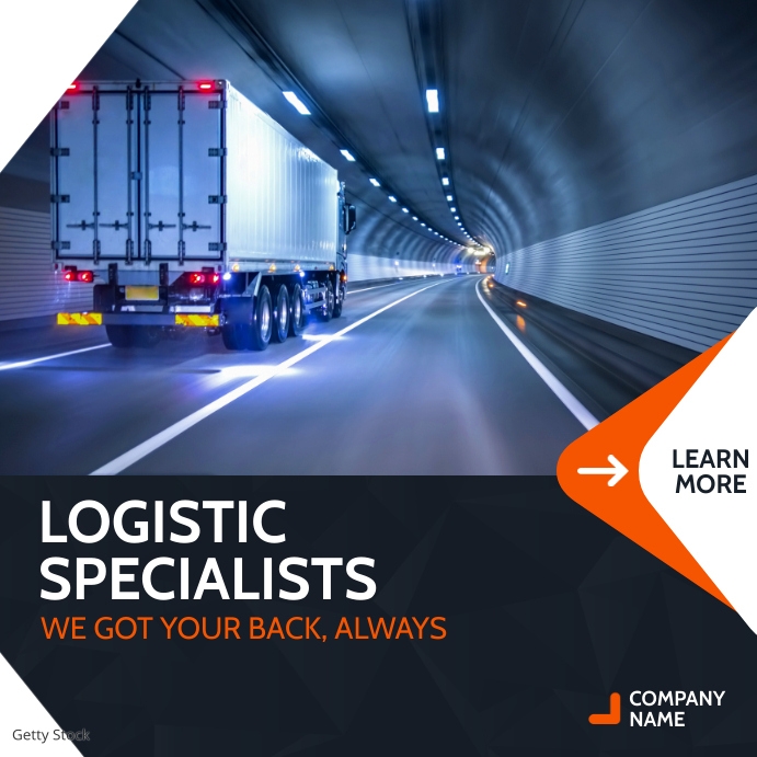 logistic specialist advertising instagram pos Template | PosterMyWall