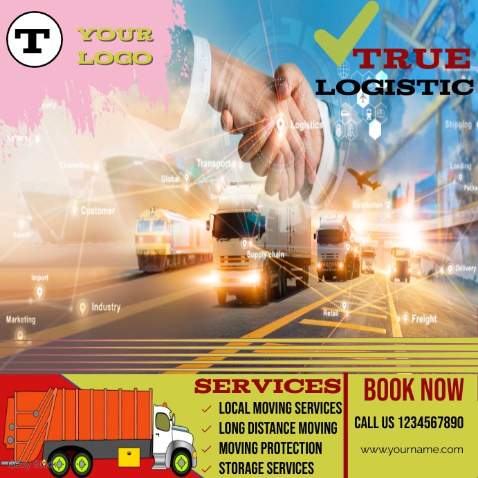 Logistics (1) Template | PosterMyWall