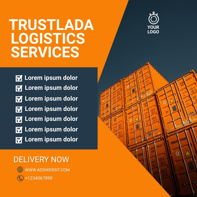 Copy of LOGISTICS AD | PosterMyWall