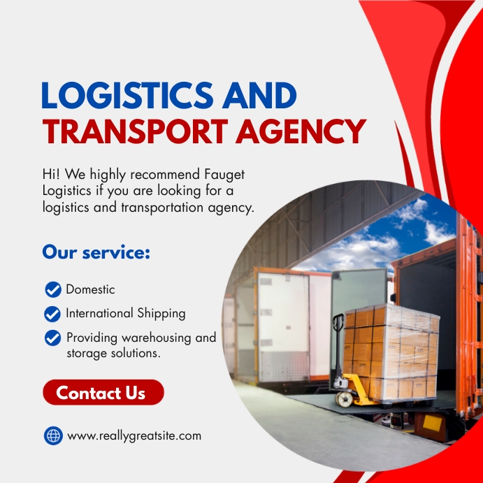Logistics and transportation Template | PosterMyWall