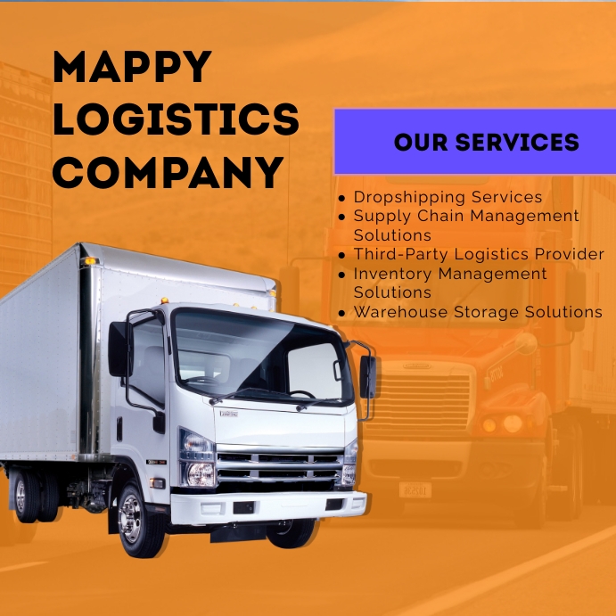 Logistics company advertising design Template | PosterMyWall