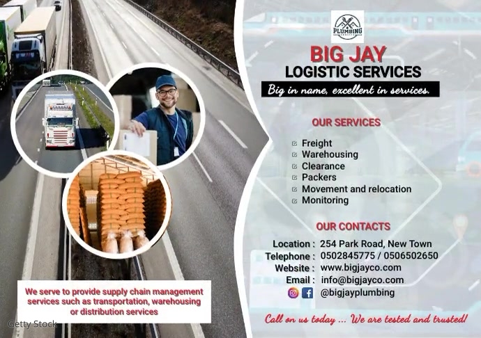 Copy of logistics company | PosterMyWall