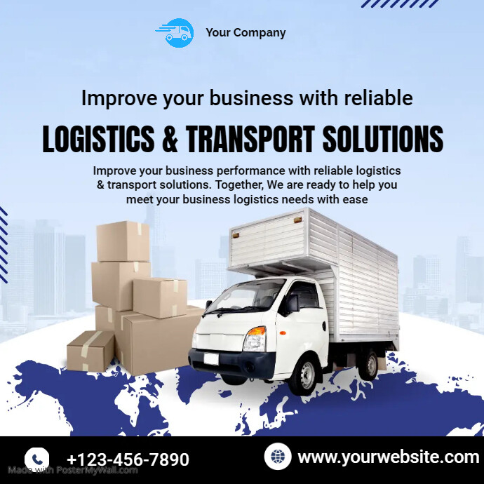 Logistics Template | PosterMyWall