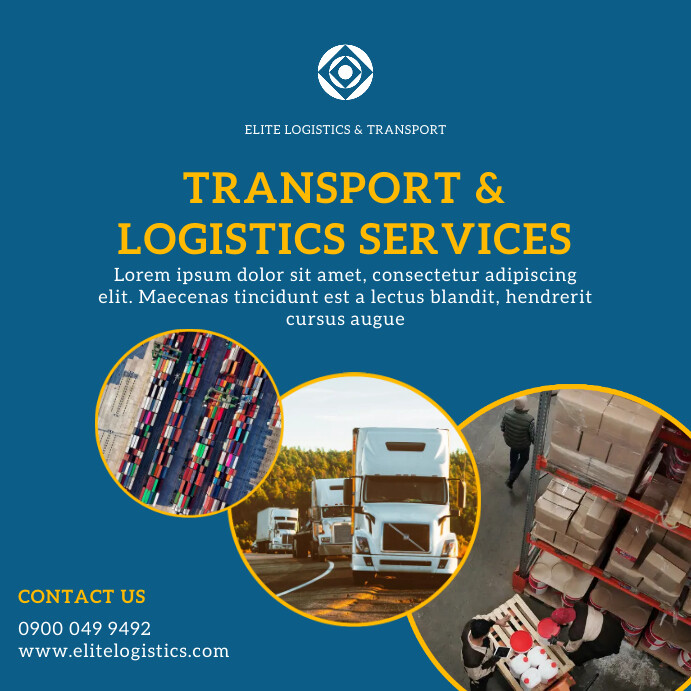 Plantilla de Logistics Flyers | PosterMyWall