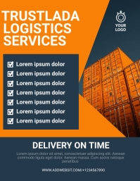 Logistics Advertisement Flyer Template | PosterMyWall