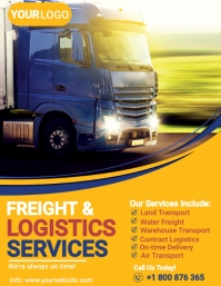Logistics Advertisement Flyer Template | PosterMyWall